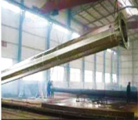 China 8M Angle composite utility poles , galvanised steel pole 470 ~ 630 Mpa Tensile Strength for sale