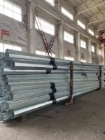 China 10.5m High Q345 Hot Dip Electrical Power Pole Galvanized Octagonal Steel Black Paint Coating for sale