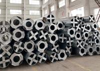 China 80Ft 5mm Thick Electrical Power Pole Galvanized Steel Q460 Dodecagonal for sale