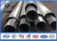 China 50ft Length Q345 Electric Power Transmission Pole Burial Type 2 Section for sale