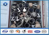 China 50ft Length Q345 Electric Power Transmission Pole Burial Type 2 Section for sale