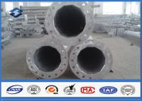 China 3.0mm ~ 20mm Thickness Polygonal High Voltage Electric Steel Utility Pole for sale