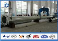 China 3.0mm ~ 20mm Thickness Polygonal High Voltage Electric Steel Utility Pole for sale