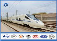 China Steel Q420 Material High Speed Train Galvanized Steel Pole , Round Metal Pole One Section for sale