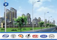 China IP 65 Lighting Fixture 20 W - 400 W Lamp Power 10M Conical Shape Street Lighting Steel Pole for sale