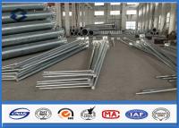 China IP 65 Lighting Fixture 20 W - 400 W Lamp Power 10M Conical Shape Street Lighting Steel Pole for sale