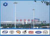 China 30M Steel Q345 Polygonal HDG High Mast Light Pole 4mm / 6mm / 8mm Thickness for sale