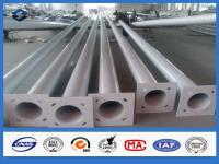 China One Arm Conical Hot Dip Galvanized Street LED Light Steel Pole for sale