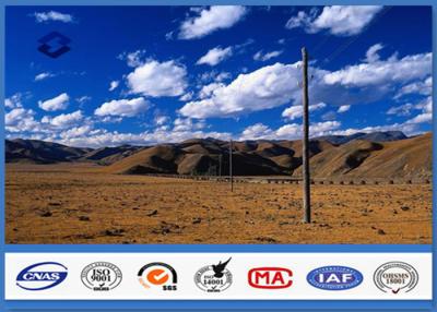 China Against Earthquake 8 Grade Electrical Transmission Line Power Distribution Steel Pole for sale