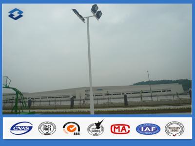 China Four Lights Highway Lighting Pole Slip Joint Flange Connected 20w - 1000w Power for sale