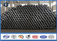 China 69KV Voltage Height 35FT 10670MM Octagonal Galvanized Distribution Steel Pole for sale