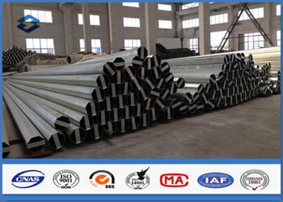 China Material Q345 30FT 9150mm Galvanised Steel Pole 2.75MM / 3.0MM Wall thickness for sale