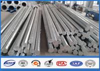 China NEA ASTM A 123 Galvanized Steel Pole 2 Safety Factor Against earthquake of 8 grade for sale