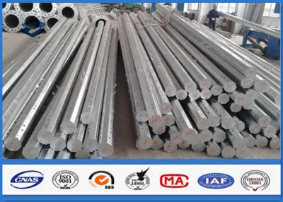 China NEA ASTM A 123 Galvanized Steel Pole 2 Safety Factor Against earthquake of 8 grade for sale