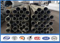 China 500KGS Design Load galvanized steel pipe with Bituminous Painting 30 m /s Wind Speed for sale