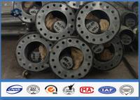 China HDG Power Transmission Pole 10KV ~ 550KV Voltage Base Plate galvanized steel post for sale