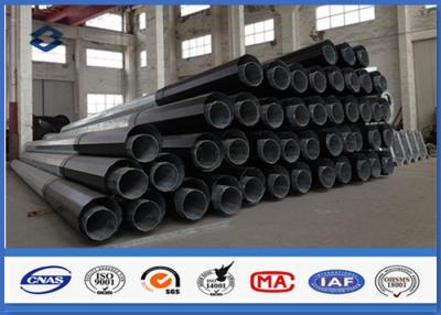 China Hot Dip Galvanized Power Transmission Pole 2 Segments Section Slip Joint Connection for sale