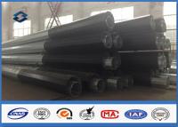 China 69KV Galvanized Sub Transmission Electric Utility Pole / Power Distribution Pole for sale