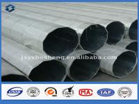China Dodecagonal Shape galvanized steel tubing , metal power pole Over 25 years Service life for sale