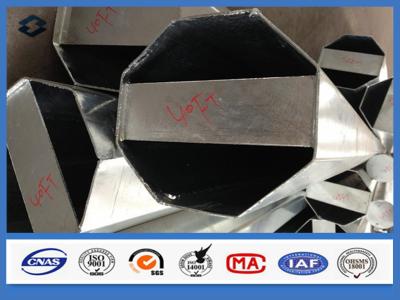 China 40FT High Q355 Material 3mm Thick 500KGF Load Hot dip Galvanizing Steel Pole for sale