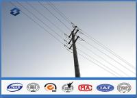 China Anticorrosive Round / Conical Steel Utility Pole High strength low alloy structural steels for sale