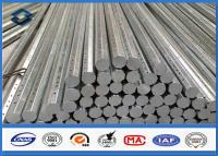 China Polygonal Galvanization Distribution Steel Utility Pole 36.9m / s Anti - wind Capacity for sale