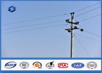 China Anticorrosive Round / Conical Steel Utility Pole High strength low alloy structural steels for sale