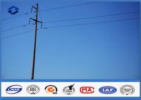 China Anticorrosive Round / Conical Steel Utility Pole High strength low alloy structural steels for sale