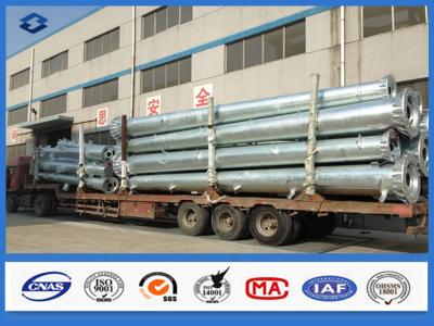 China Hot Dip Galvanized Tubular Flange Electric Power Transmission Steel Pole for sale