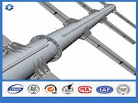 China High Voltage Galvanized Electric Steel Suspension Strain Trun Steel Pole for sale