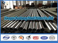 China 9m 30ft Hot Dip Galvanized and Bitumen Painted 69kv Electric Steel Pole for sale