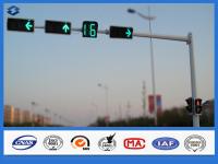 China Single Arm Hot Dip Galvanized Traffic Signal Pole with Q235 steel Material for sale