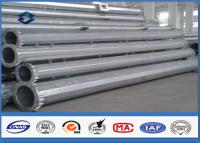 China Round Hot dip Galvanized Steel Tubular Pole ASTM A123 Standard flange mode for sale