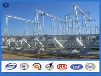 China Hot Dip Galvanized Electricity Transmission Substation Structure Steel Pole for sale