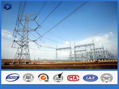 China Galvanized Framework Electric Substation Structure Components Steel Pole for sale