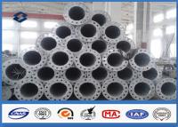 China 10M Galvanized tubular steel pole 110kv Voltage Painting Surface Coating for sale