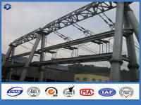 China Hot dip Galvanized Overhead Line Substation Structure Electric Steel Pole for sale