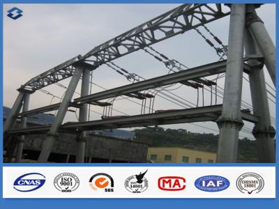 China Hot dip Galvanized Overhead Line Substation Structure Electric Steel Pole for sale