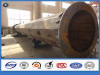 China 550kv high voltage steel transmission poles face to face joint mode OEM / ODM accepted for sale