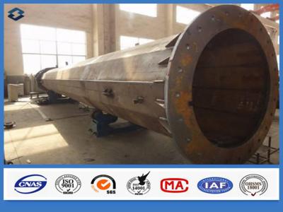 China 550kv high voltage steel transmission poles face to face joint mode OEM / ODM accepted for sale