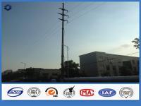 China Hot Dip Galvanized Steel Polygonal Electrical Power Suspension Pole for sale