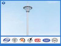 China Q345 steel material monopole telecommunications tower  6 - 28 mm Thickness for sale