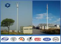 China Steel Conical Self Supporting Telecommunication Pole With Climbing Ladders for sale