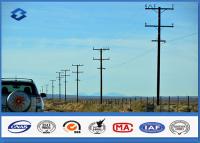 China Steel Column Electric Transmission Line Electric Utility Pole With Material Q345 ASTM A572 Gr50 for sale