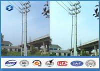 China Sub Electric overhead Transmission Electrical Power Pole in Dodecagonal Double Circuits 110KV for sale
