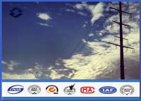 China HDG Steel Q345 Gr50 Electrical power Tubular pole , Sub Transmission Pole with Min Zinc Coating 86 microns for sale
