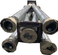 China 11m Height Hot Dip Galvanized Steel Pole Frame For Transformer Substation for sale