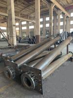 China 11m Height Hot Dip Galvanized Steel Pole Frame For Transformer Substation for sale