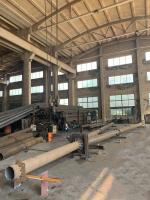 China 11m Height Hot Dip Galvanized Steel Pole Frame For Transformer Substation for sale