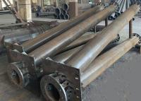 China 11m Height Hot Dip Galvanized Steel Pole Frame Q235 For Transformer Substation for sale